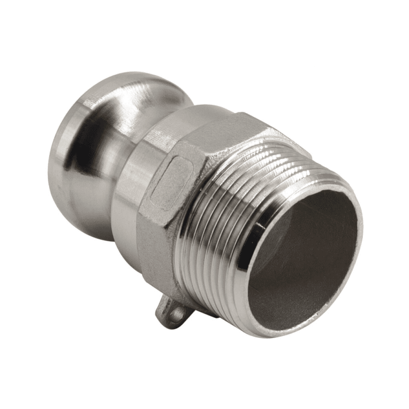 2'' 316SS Camlock 150# Type F MCam x MNpt - Guardian Worldwide